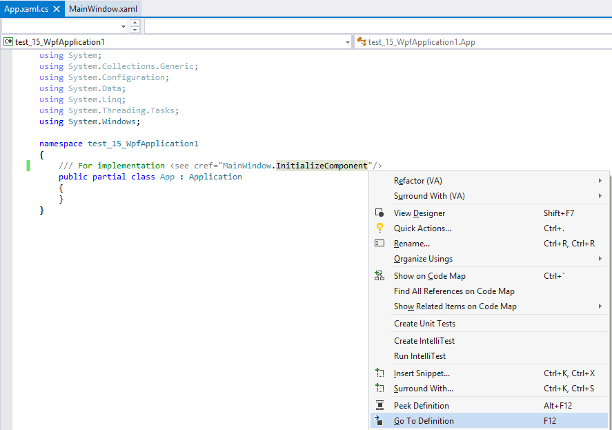 Code reference hyperlinks in Visual Studio 2015 | Making Visual Studio ...