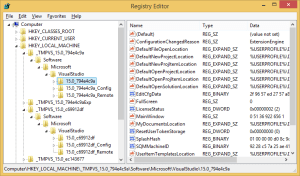 Changing Visual Studio 2017 private registry settings | Making Visual ...