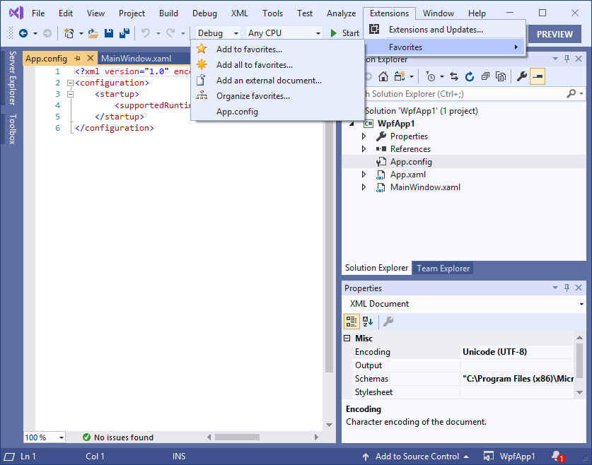 Favorite Documents v2.4.0 adds support for Visual Studio 2019 | Making ...
