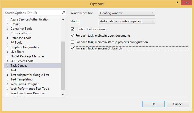 Task Canvas v2.2.0 supports Git branches | Making Visual Studio perfect